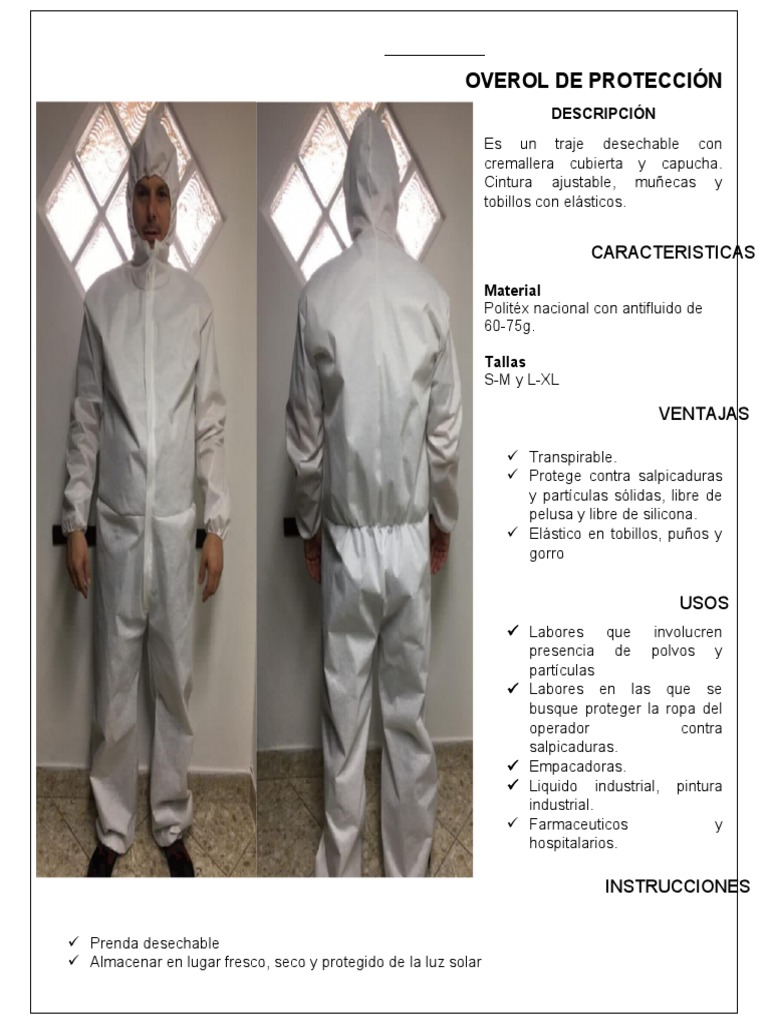 Ficha Tecnica Overol | PDF | Ropa | Bienes de consumo
