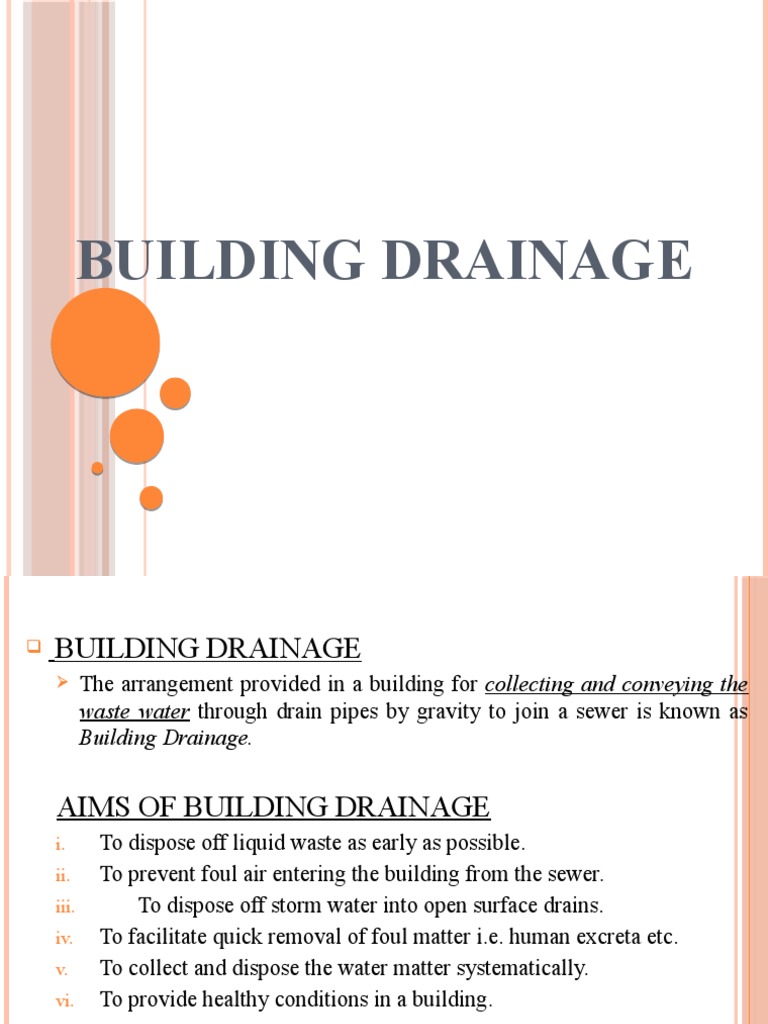 Building Drainage Systems: A Comprehensive Guide to Drainage ...