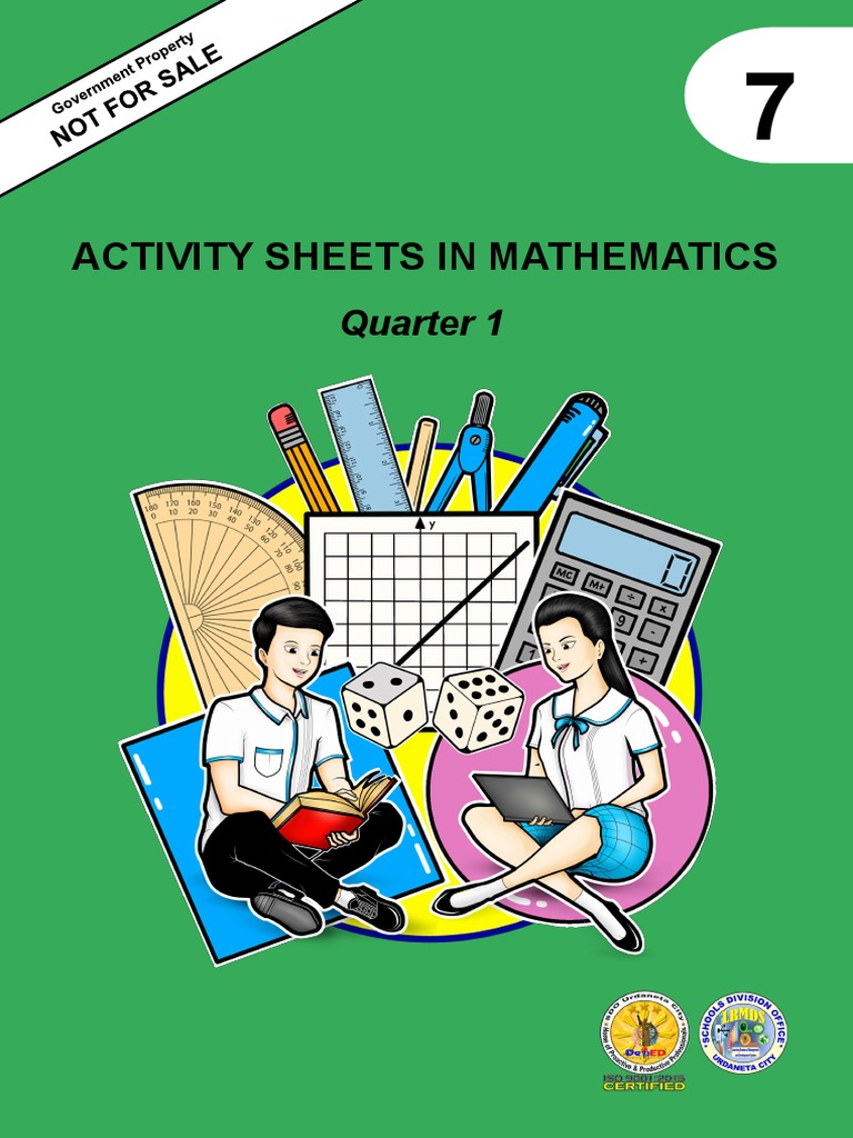 Activity Sheets in Mathematics: Quarter 1 | PDF | Fraction (Mathematics ...