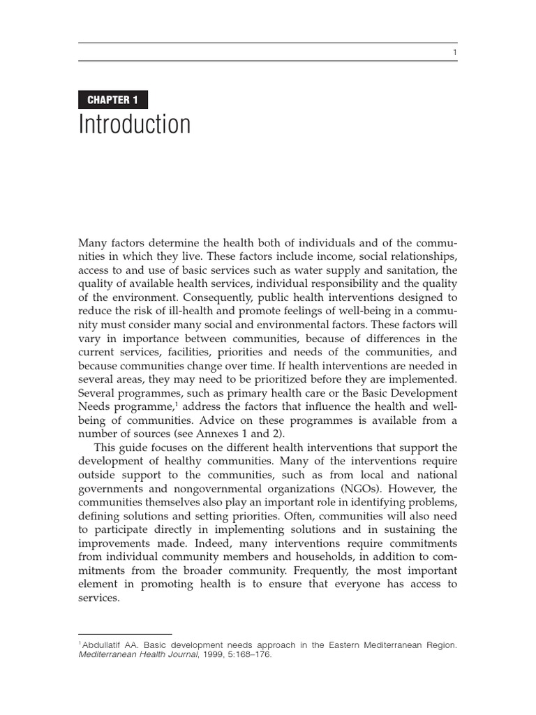 Analyzing Community Health: A Guide to Identifying Problems and ...