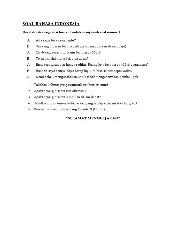 Soal Pas Bin & Simdig | PDF | Karier & Perkembangan