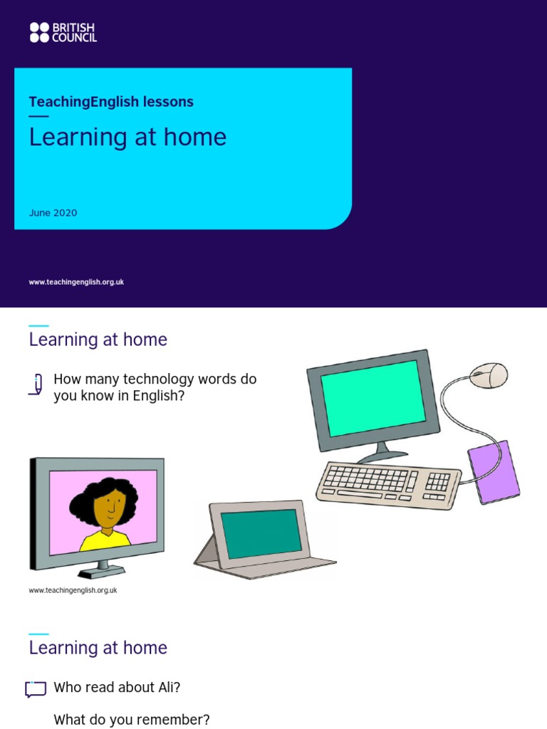 Teaching Kids Learning at Home Online Class - Material | PDF | Teachers