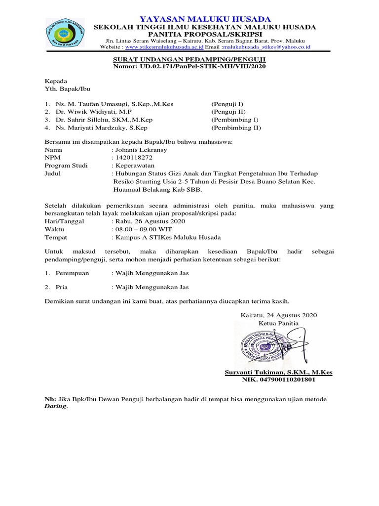 Undangan Proposal-1 | PDF | Kesehatan Holistik
