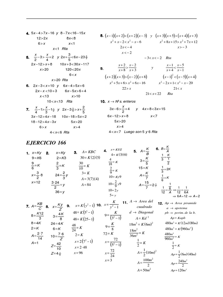 Baldor - Algebra de Baldor (Solucionario) - Unlocked (3) - 216 | PDF | Teaching Methods & Materials