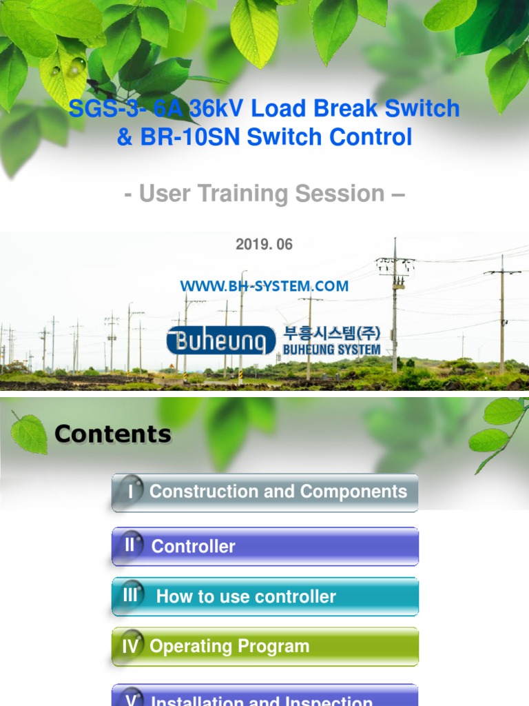LBS and Control Presentaion For ADB Tender (201906) | PDF | Switch | Alternating Current
