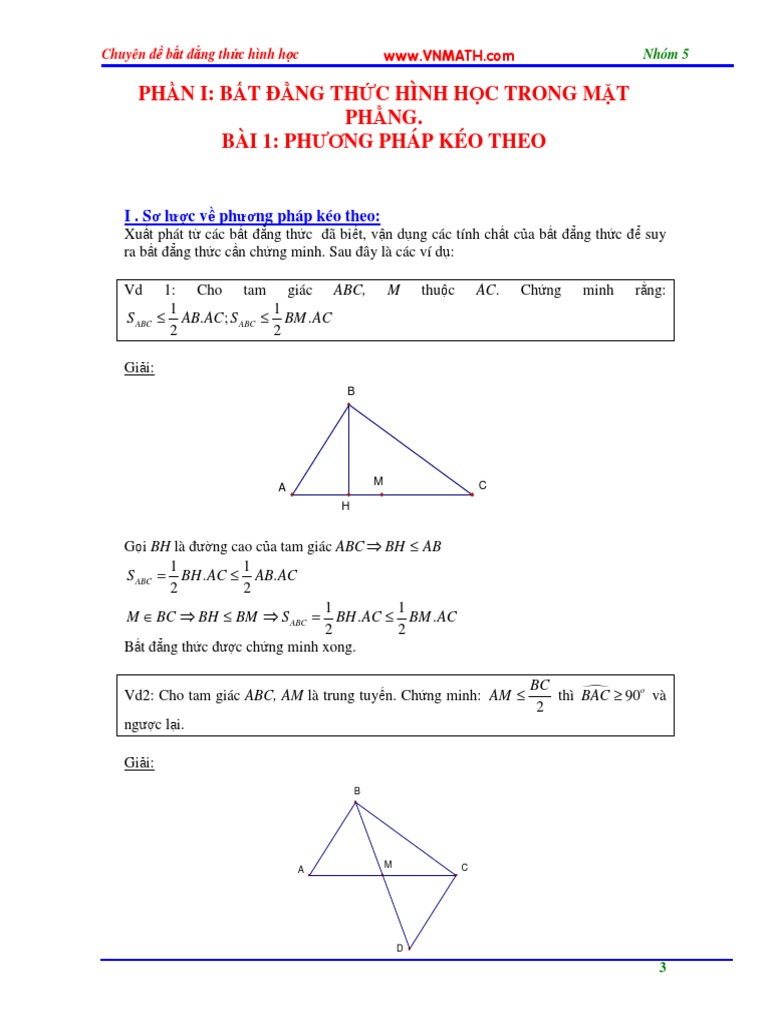 Bat Dang Thuc Hinh Hoc - Vnmath | PDF