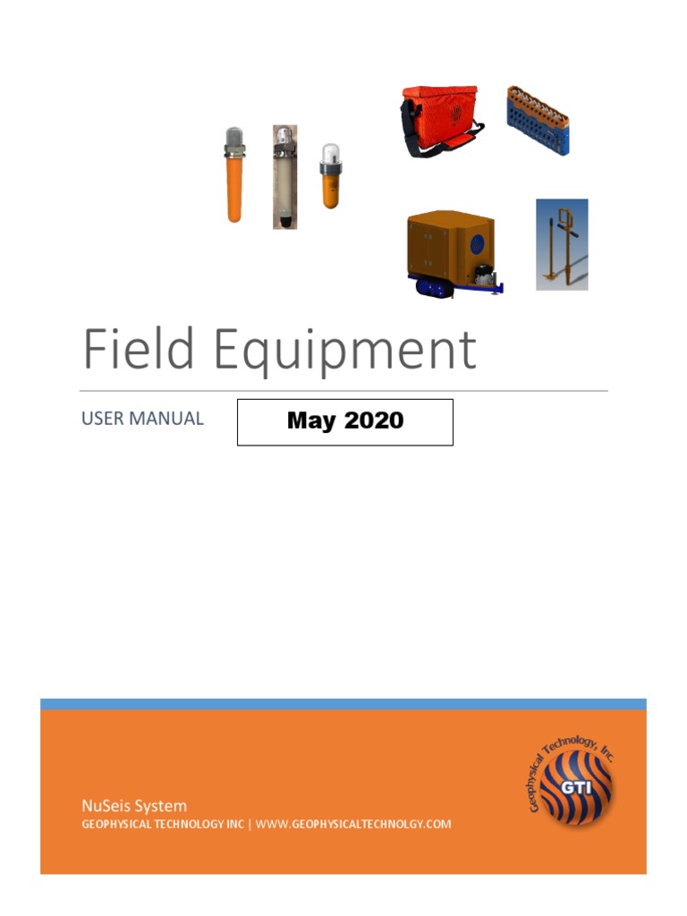 Field Equipment: User Manual | PDF | Electromagnetic Interference | Radio