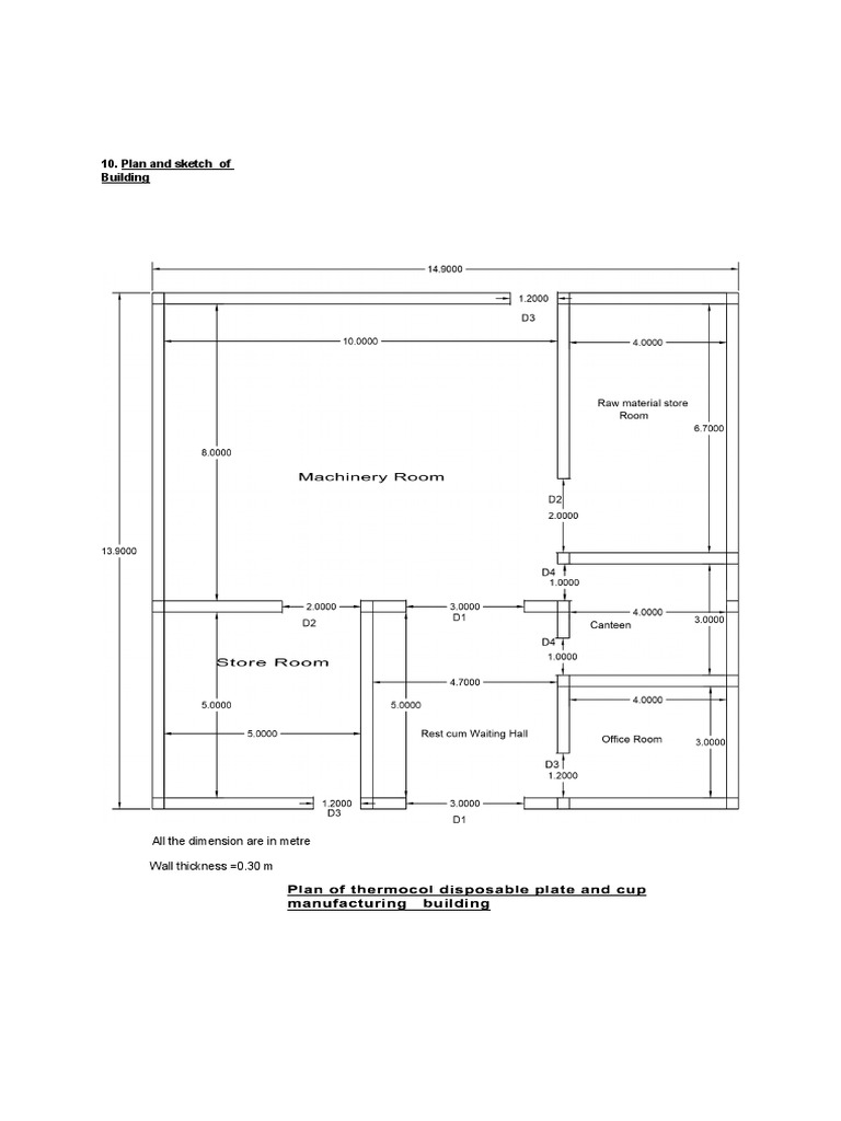 Plan of Building&sketch of Building | PDF