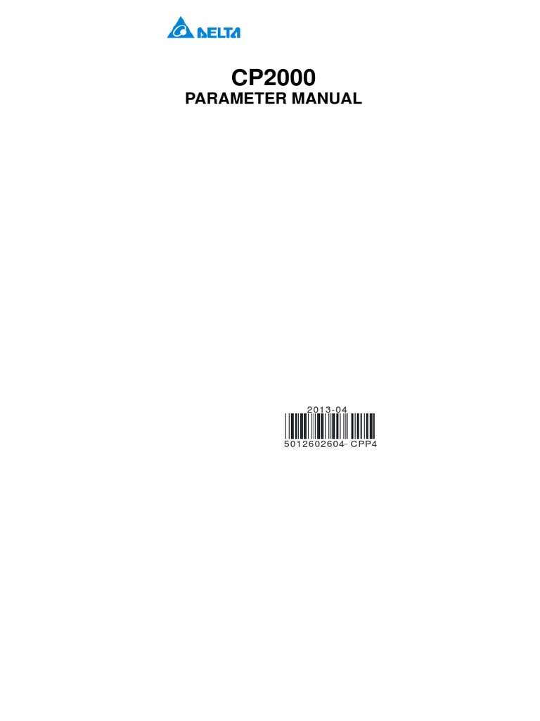 CP2000 Parameter Manual: Guide to Drive Parameters and Settings for AC ...