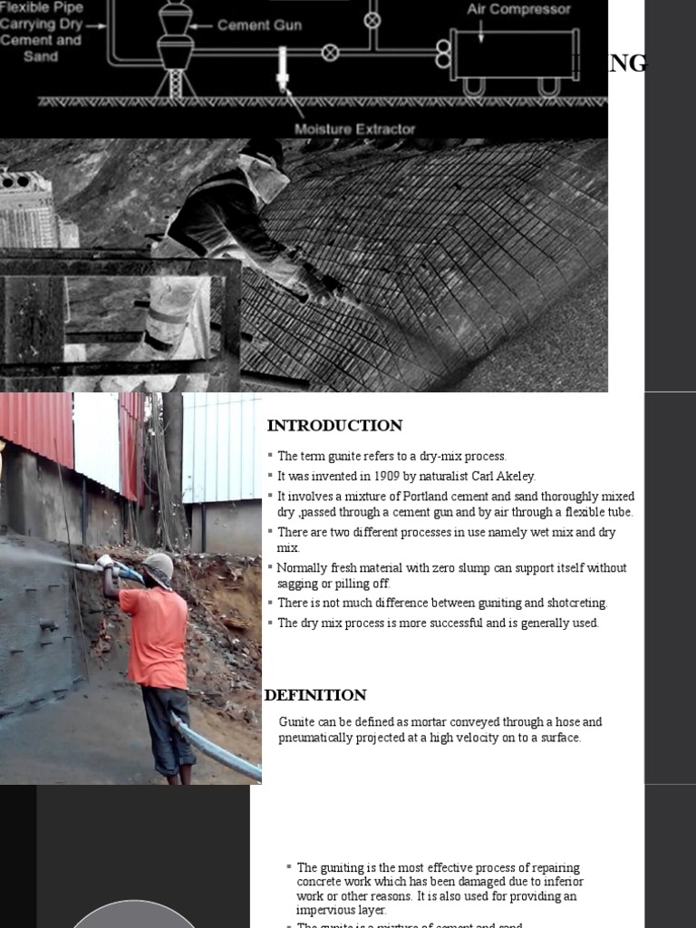 GUNITING | PDF | Concrete | Building Materials