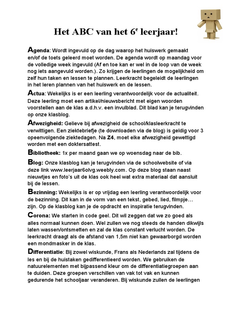 Abc 6e Leerjaar | PDF