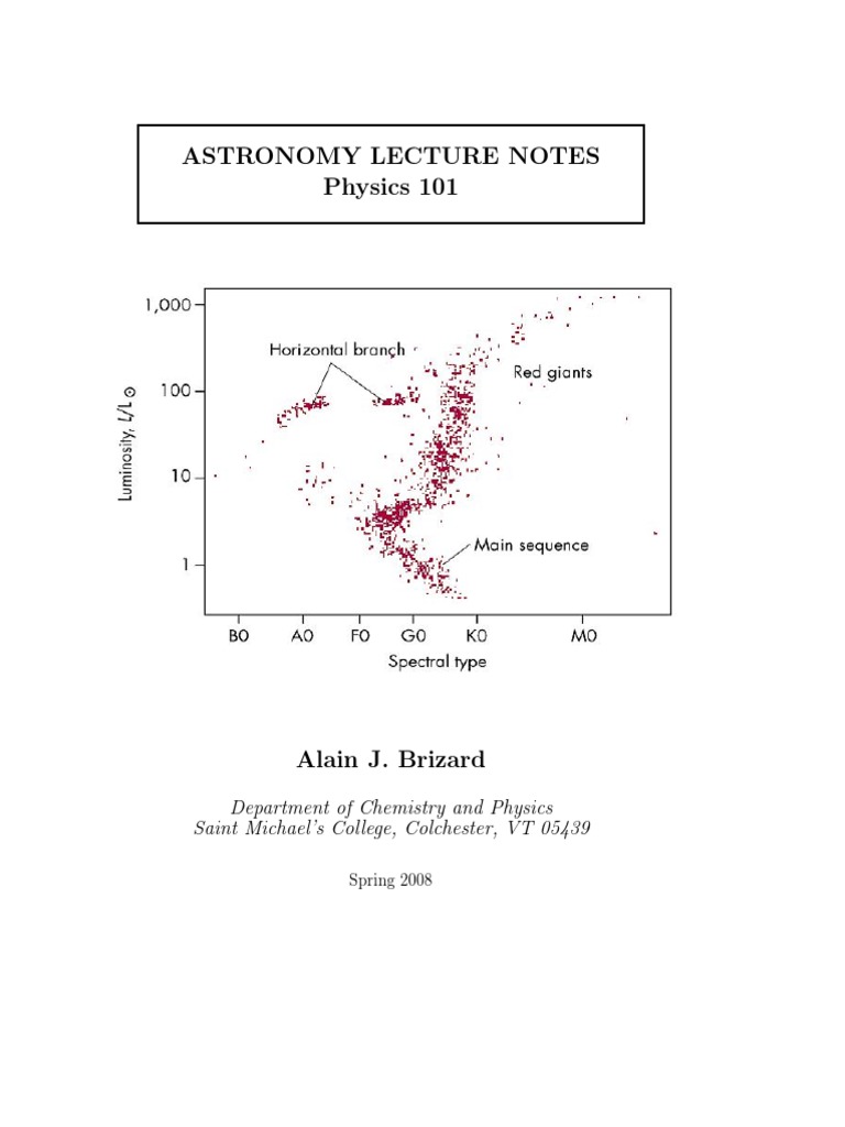 Astronomy Notes | PDF | Spectroscopy | Heliocentrism