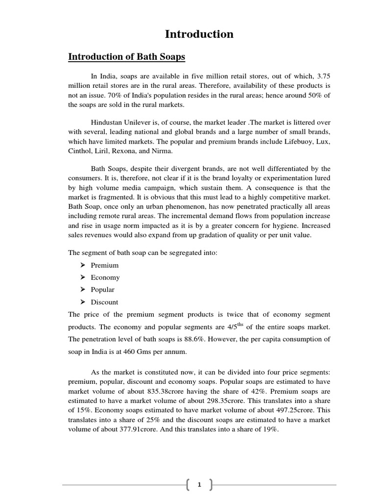 Hul Project Report PDF | PDF | Business | Consumer Goods