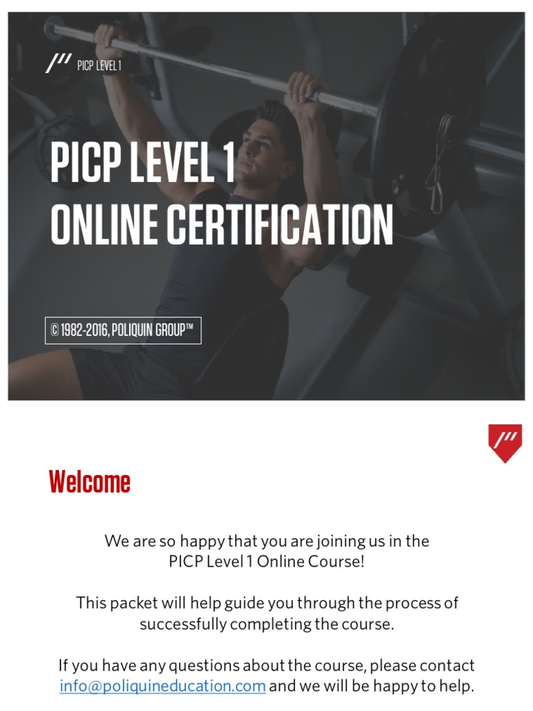 Welcome To PICP Level 1 - ONLINE | PDF | Quiz | Business