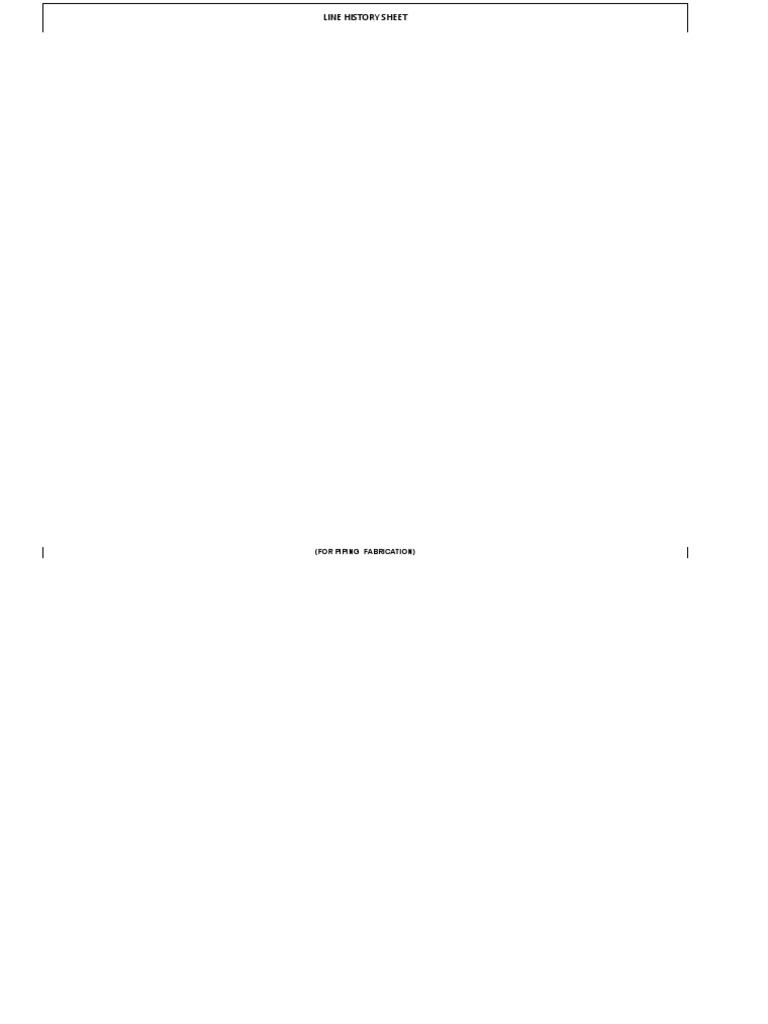 Line History Sheet | PDF