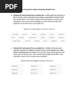 AMCAT SVAR Test Pattern | PDF | Fluency | English Language