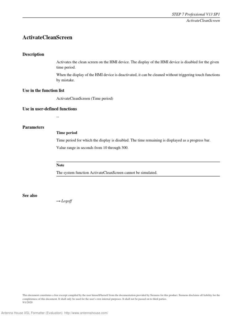 STEP 7 Professional V13 SP1 - ActivateCleanScreen | PDF
