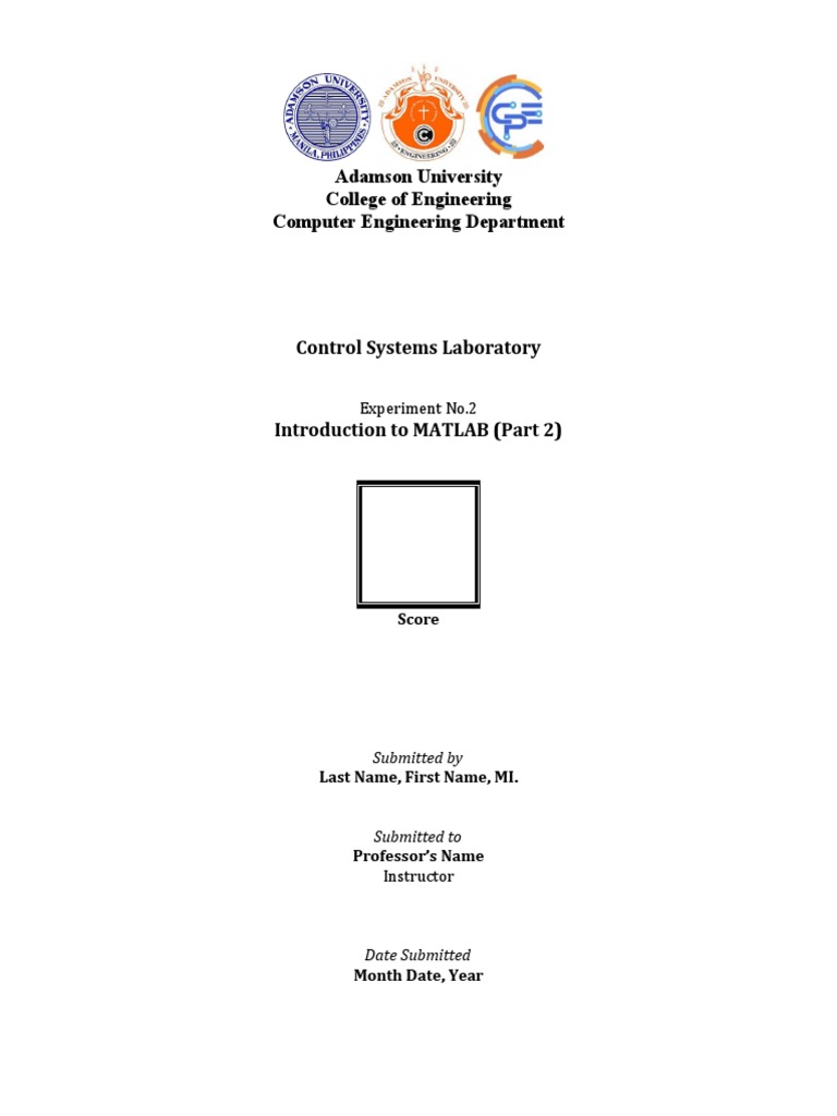 LAB ACTIVITY 2 - Introduction To MATLAB PART2 | PDF | Matlab ...