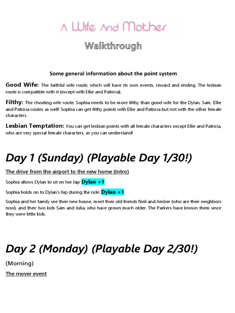 AWAM Walkthrough 0.095 PDF | Download Free PDF | Claire Bennet | Clothing