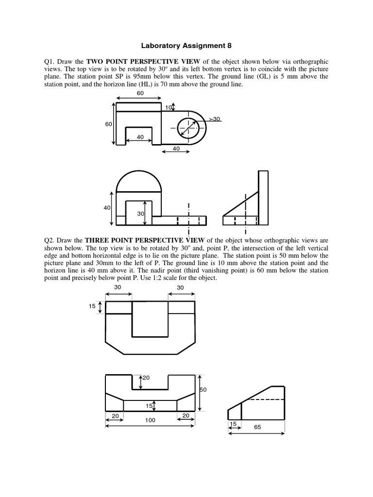 Engineering Drawing-Lab08 | PDF