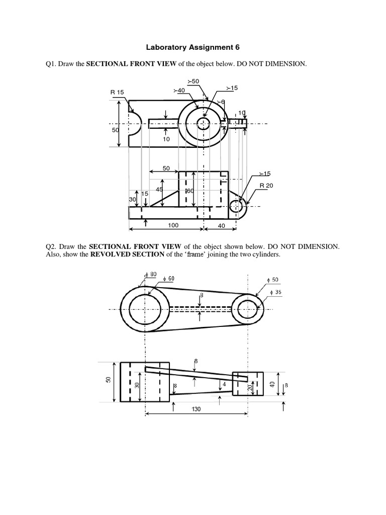 Engineering Drawing-Lab06 | PDF