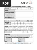 Unisa DSAR02 Form | PDF