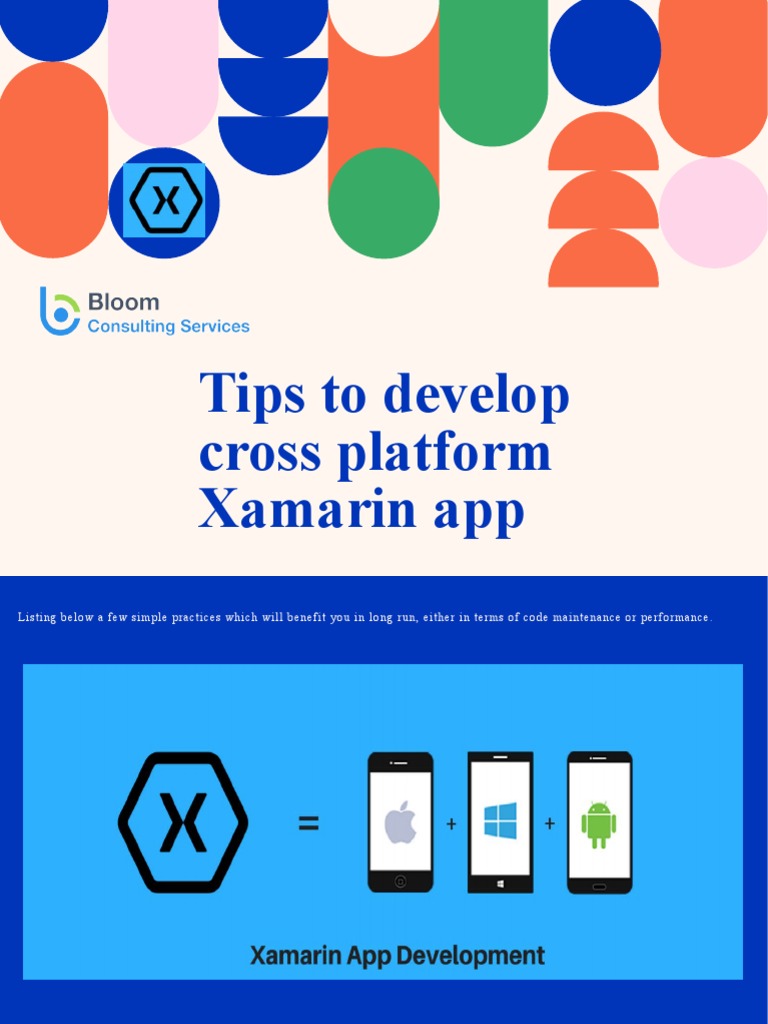 Best Practices For Xamarin Cross Platform Mobile App Development | PDF | Xamarin | Cross ...