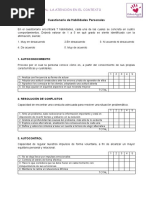 LISTA DE VERIFICACIÓN DE HABILIDADES SOCIALES Educación Media | PDF ...