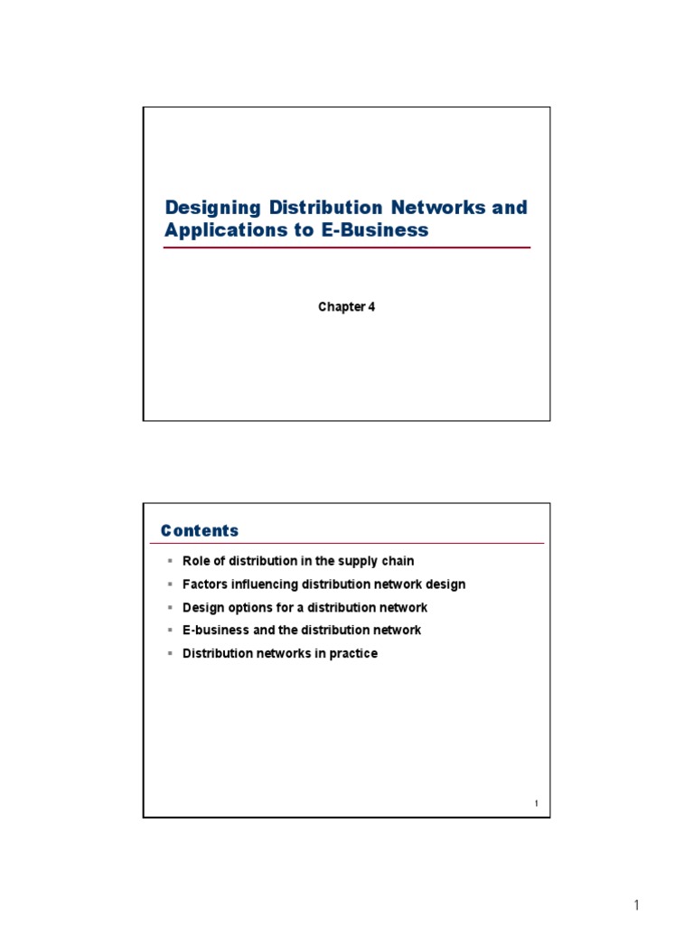 Distribution Network Design Options | PDF | Delivery (Commerce) | Logistics
