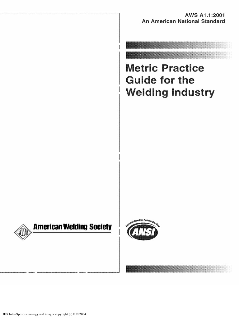 Aws A1.1 (2001) PDF | PDF