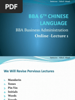 Beginner Chinese Class Notes | PDF