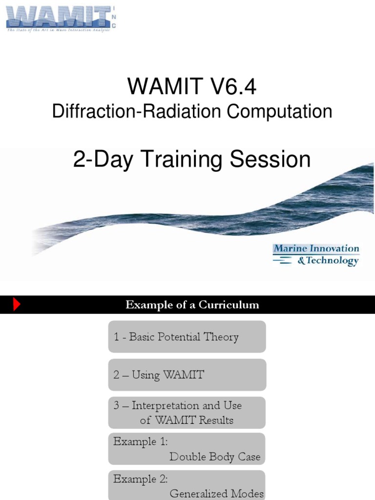 Wamit V6.4: Diffraction-Radiation Computation | Download Free PDF ...
