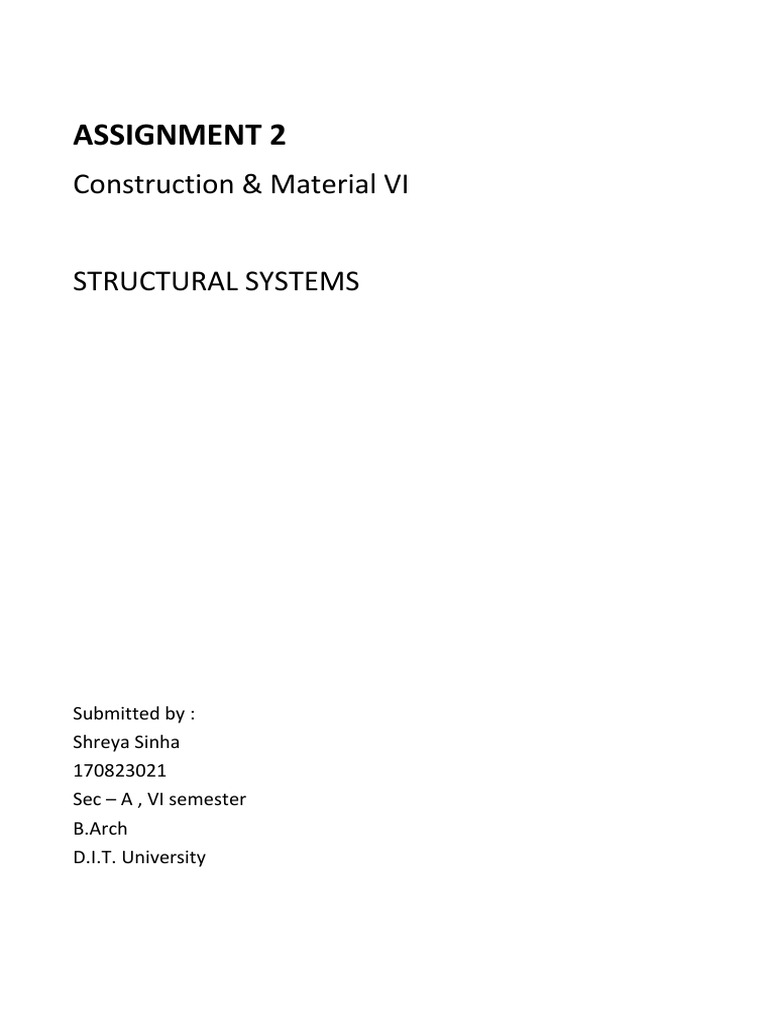 Structural System Study | PDF | Beam (Structure) | Column