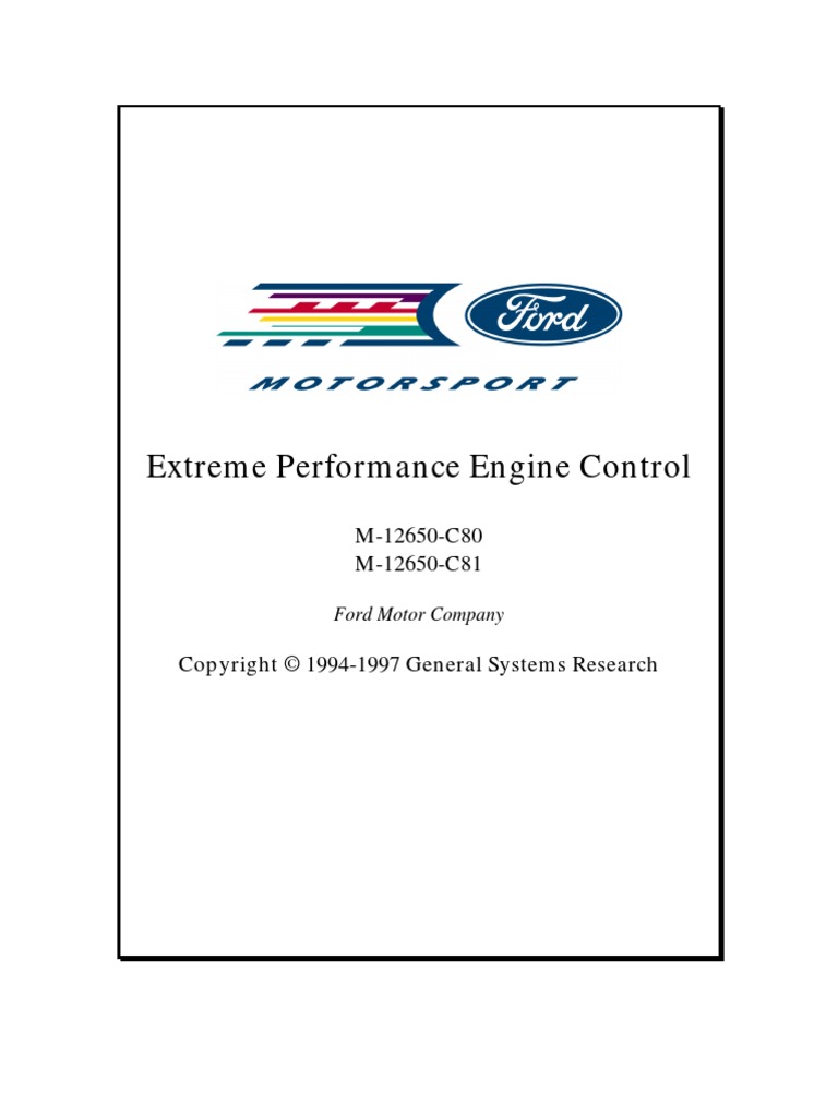 Extreme Performance Engine Control: M-12650-C80 M-12650-C81 | PDF ...