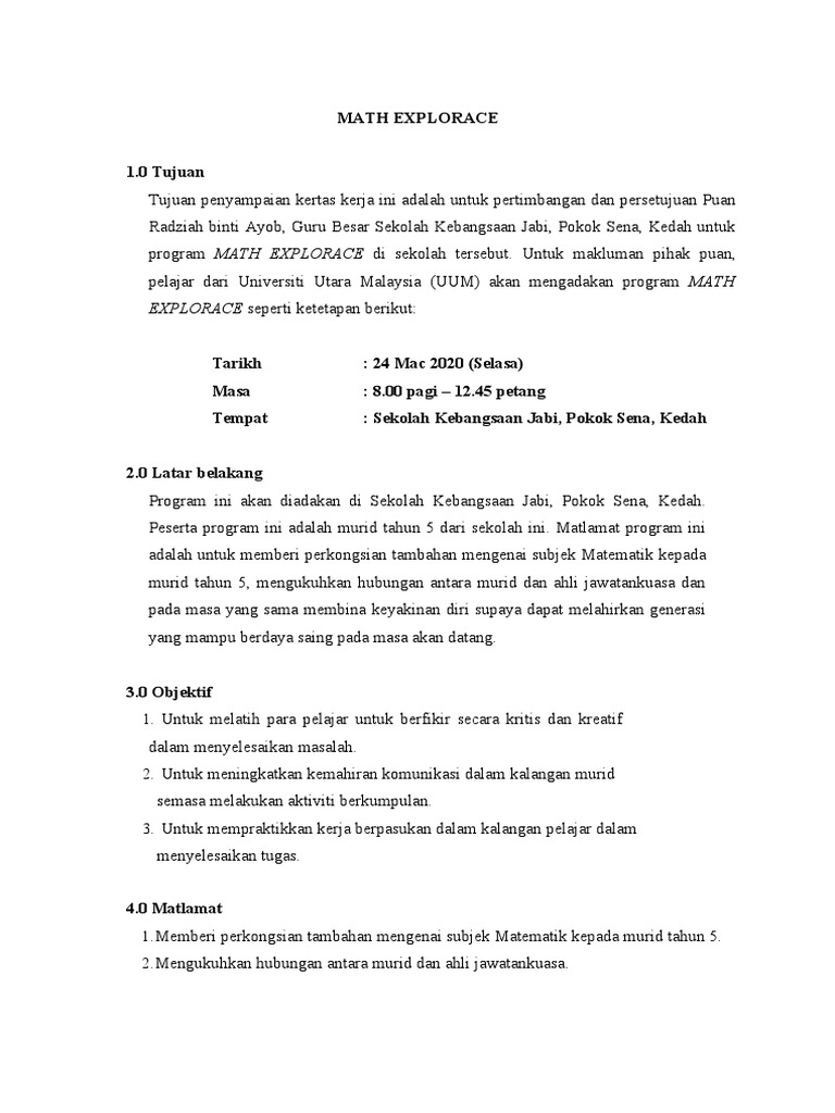 Contoh Proposal Program | PDF