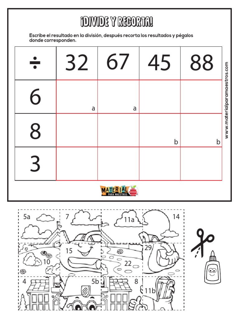 Cuadernillo de Divisiones para Niños | PDF