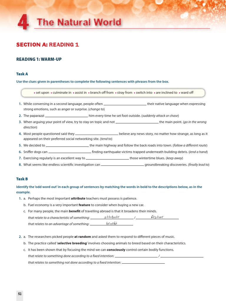 Ecpe-Readvoc U4 SB Sample-Unit | PDF | Dogs | Nature