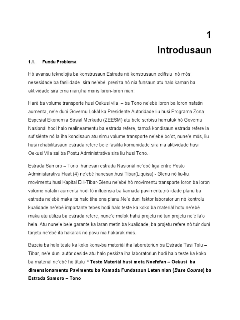 1 Introdusaun: 1.1. Fundu Problema | PDF