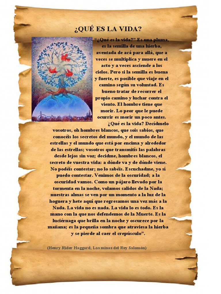 Qué Es La Vida | PDF