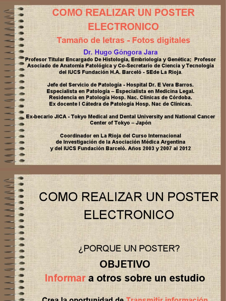 Como Realizar Un Póster Electrónico - Texto y Fotos Digitales ...