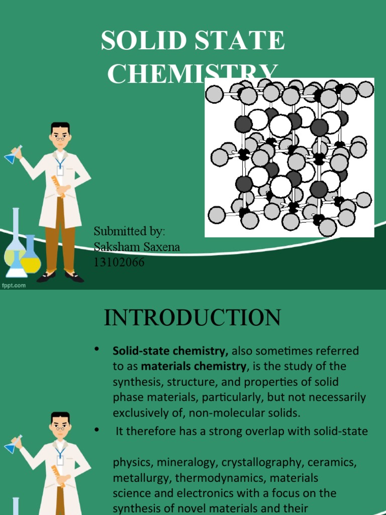 Solid State Chemistry 13102066 | PDF | Solid State Chemistry | Crystal ...