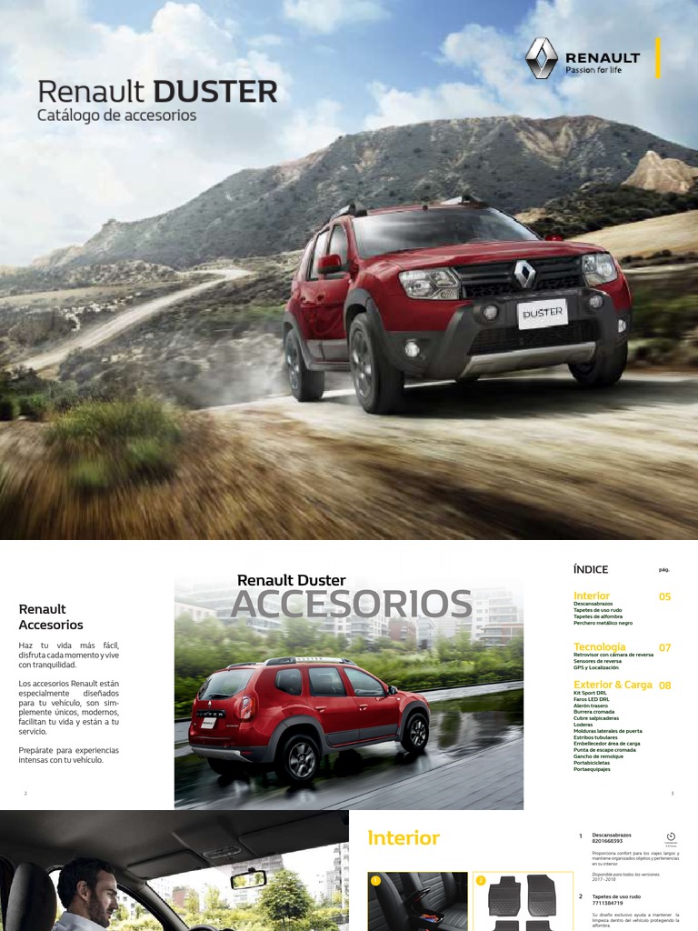 Catalogo Accesorios Duster | PDF | Industria automotriz | Vehículos ...