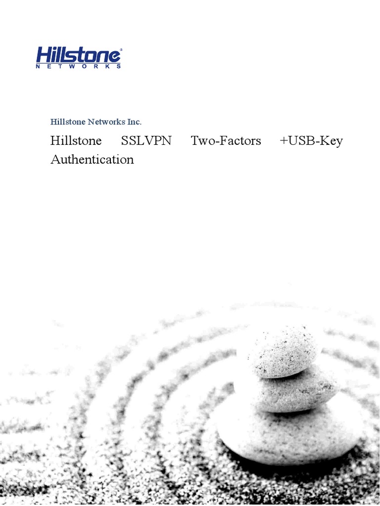 Hillstone SSL VPN Two Factors USB Key Authentication | PDF | Public Key ...