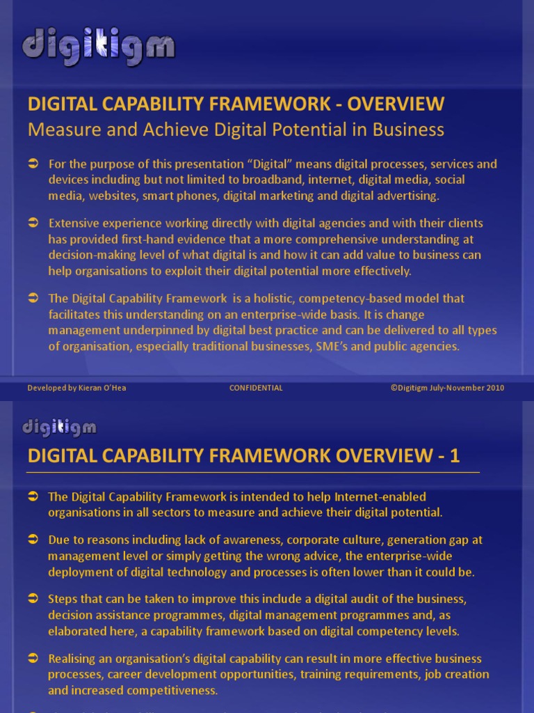 Digital Capability Framework Overview | PDF | Social Media | Popular ...