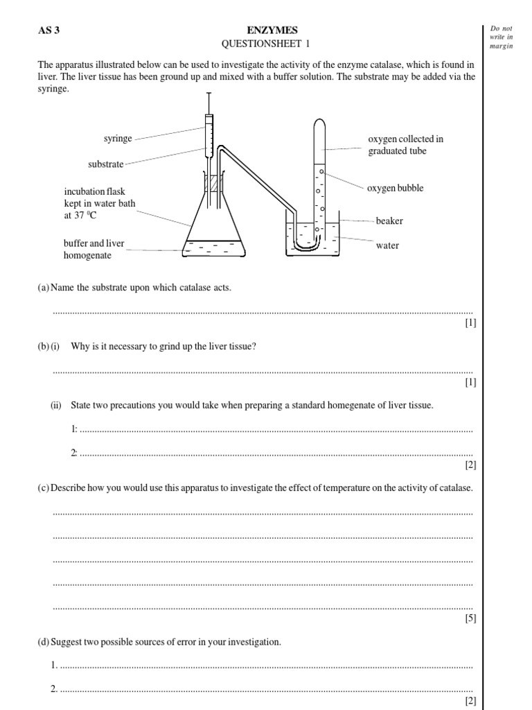 Enzymes Questions | Download Free PDF | Enzyme | Enzyme Inhibitor