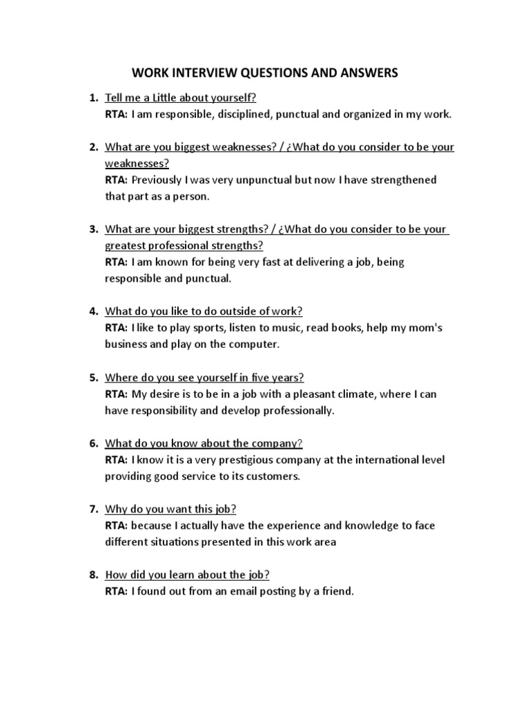 Work Interview Questions and Answers | PDF | Operating System | Software