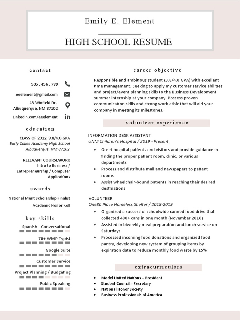 Sample Student Resume | PDF | Résumé | Learning