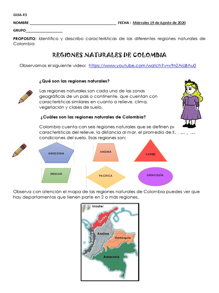 Tema 3 Las Regiones Naturales de Colombia 1 | PDF | Océanos | Colombia