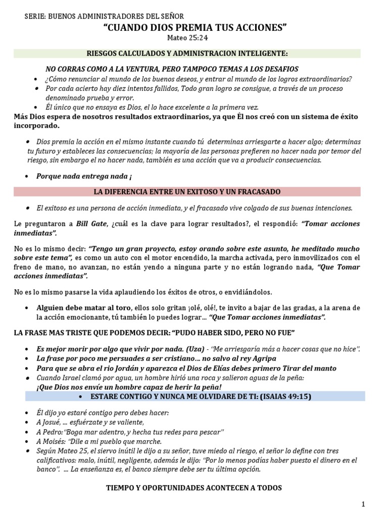 Cuando Dios Premia Tus Acciones | PDF | Arca de Noé | Noé