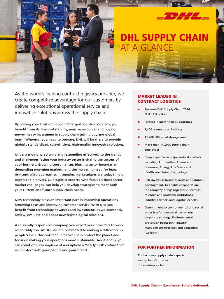DHL Supply Chain at A Glance | PDF | Supply Chain | Logistics
